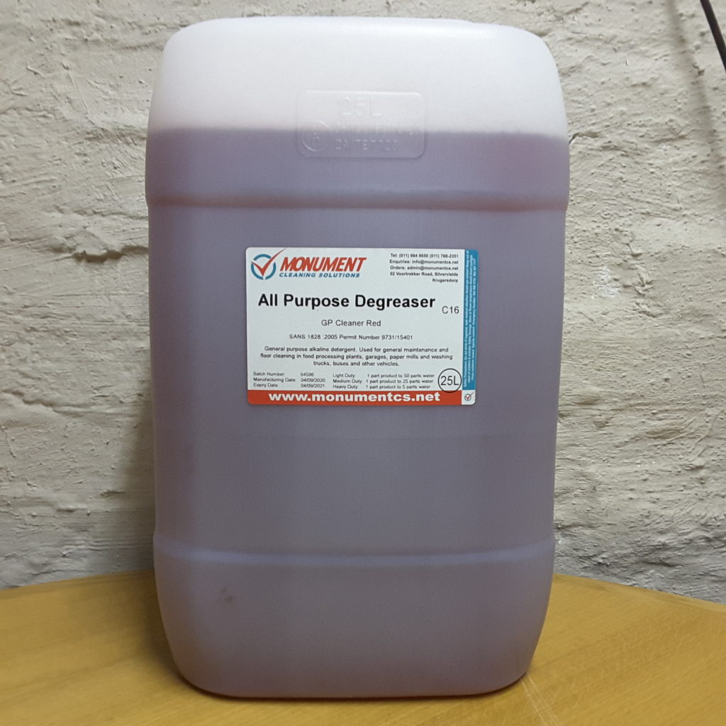 All Purpose Degreaser 25L | Monument Cleaning Solutions