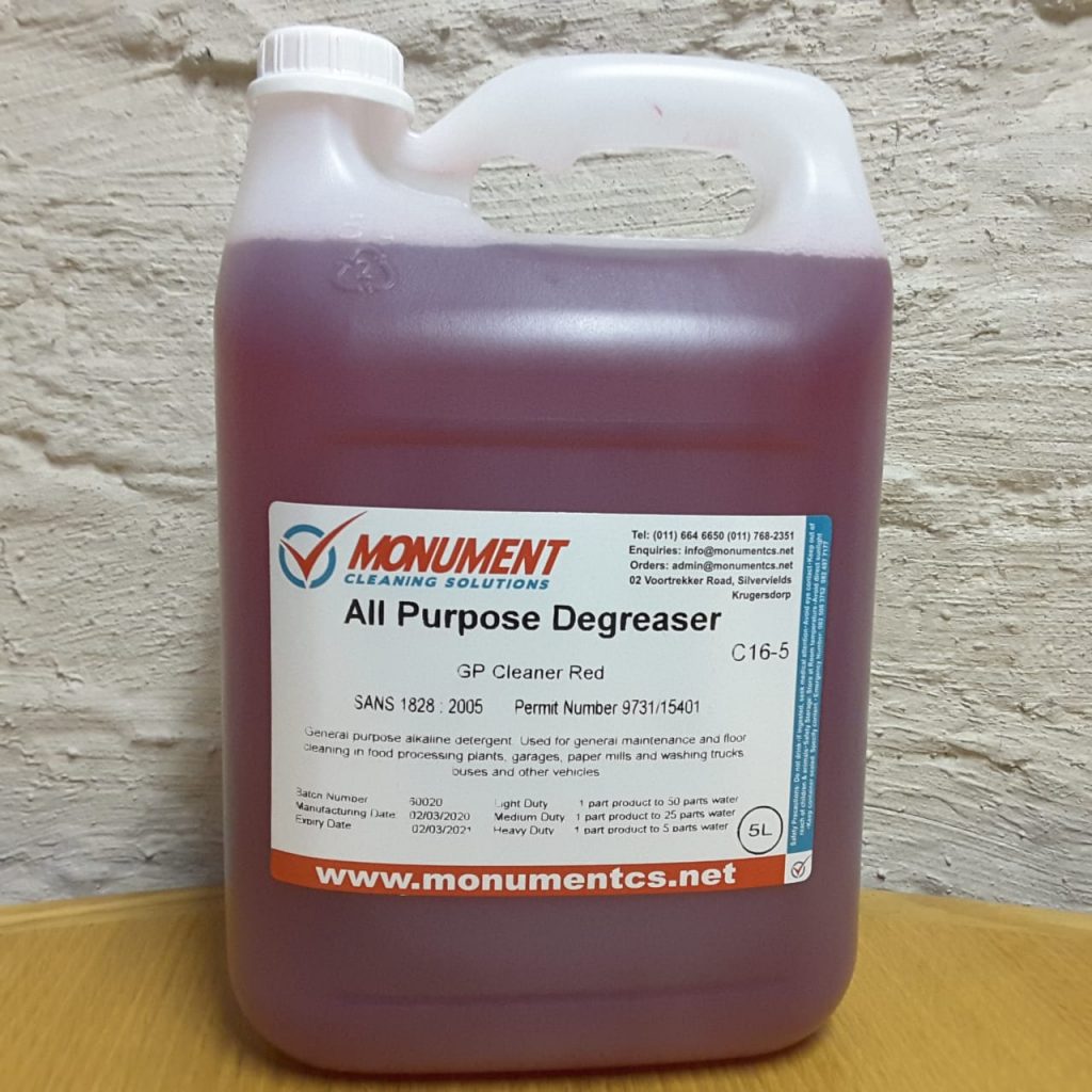 All Purpose Degreaser 5L | Monument Cleaning Solutions