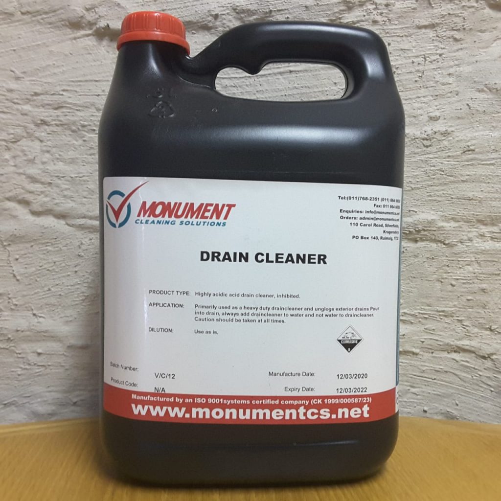 Drain Cleaner 5 lt | Monument Cleaning Solutions