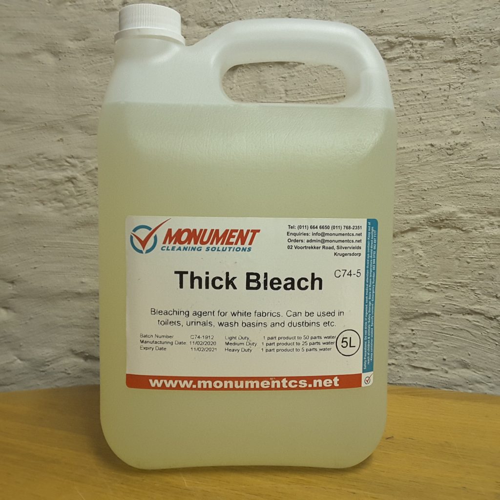 Thick Bleach 5L | Monument Cleaning Solutions